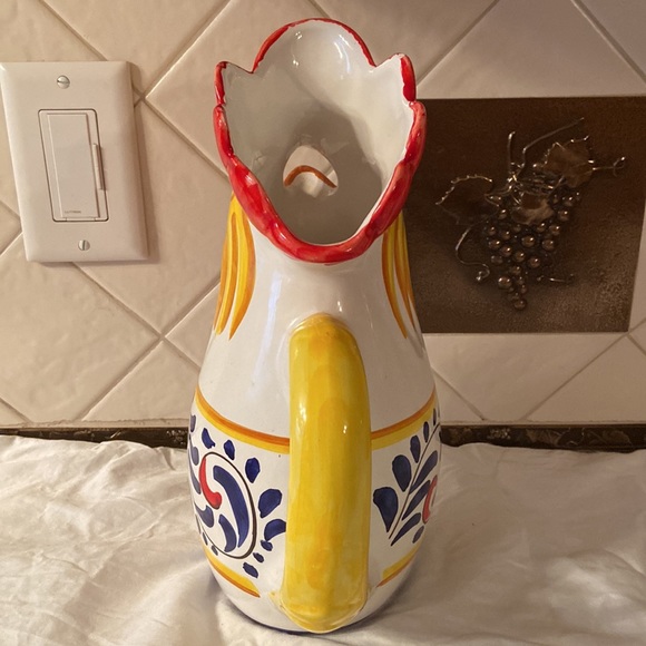 Deruta | Kitchen | Rare Large Made In Italy Deruta Rooster Pitcher Jug ...